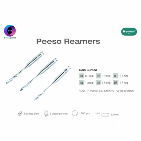 Peeso Reamers (brocas para ensanchamiento radicular) - D-PERFECT - OD2